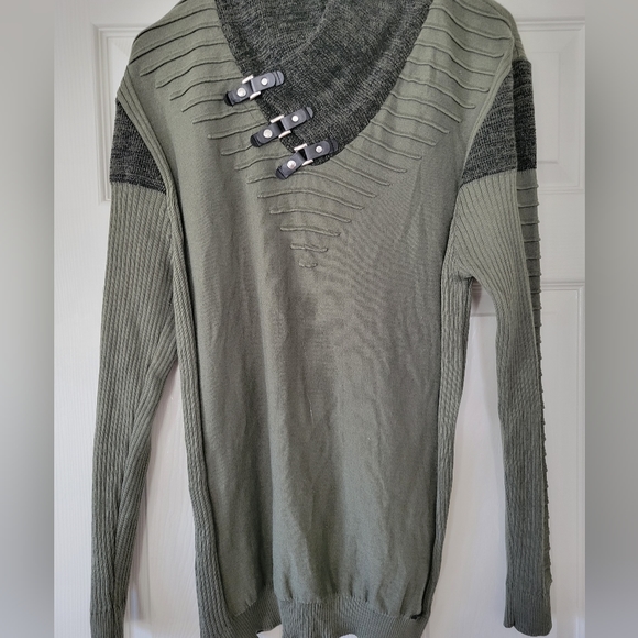 LCR | Sweaters | Lcr Black Edition Mens Army Green Shawl Collar Neck ...